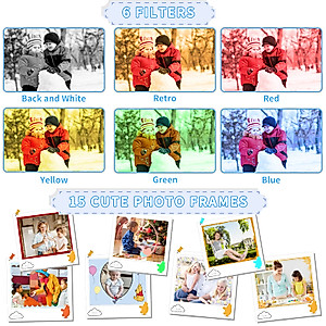 YTETCN Kids Camcorder - Kids Video Camera with 32 GB SD Card, 1080P HD Camera Digital Camcorder Toys for Kids Age 3-8, Birthday for 3 4 5 6 7 8 Years Old (Blue)