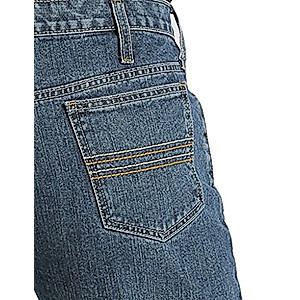 Cinch Men's Silver Label Slim Fit Jean, Medium Stone Wash, 32W x 36L