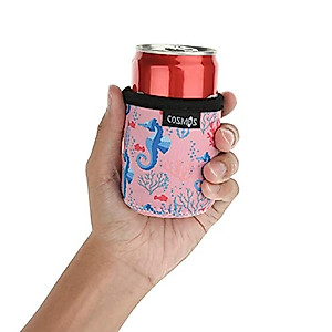 CM Soft Neoprene 7.5 Fl Oz Mini Can Sleeves Insulators Can Cooler Sleek Can Covers for Energy Drink & Beer Cans (7.5 OZ Nature Pattern (4 Pcs))