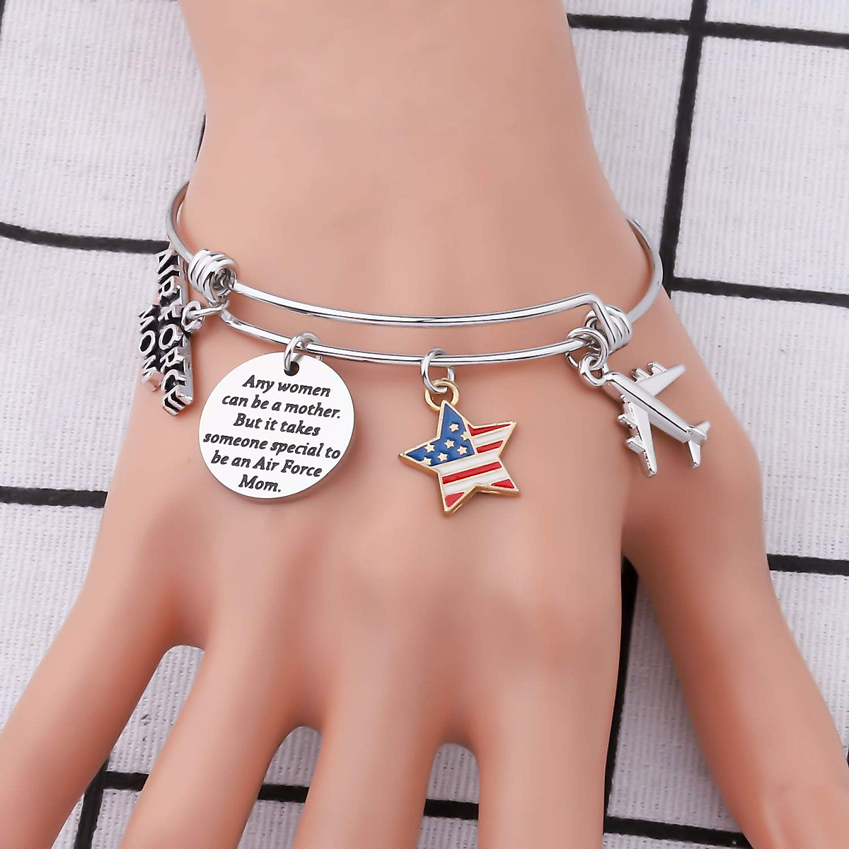 AKTAP Military Mom Bracelets Military Family Mother Gift It Takes Someone Special To Be A Soldier Mom Deployment Jewelry for Mom