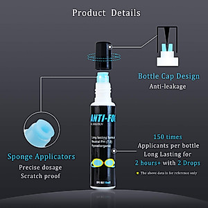 LifeArt Anti Fog Spray for Swim Goggles, Ski Masks, Snorkeling and Diving Masks, Prevents Fogging, Anti-Static, Streak-Free, Unscented, Alcohol and Ammonia Free (3 Bottles)