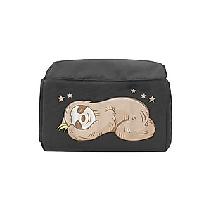 Anneunique Cartoon Sloth Diaper Bags Backpack with Name Personalized Baby Bag Nursing Nappy Bag Travel Tote Bag Gifts for Mom Girl,10.83 x 6.69 x 15 Inch
