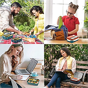 Holee Bento Box Lunch Box with Insulation Bag, Lunch Containers for Adult with Leakproof Divider Utensil Set Multiple Compartments BPA Free