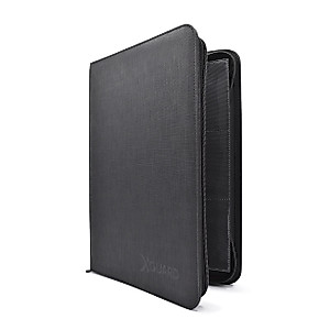 XGuard Premium 9 Pocket Trading Card Binder - PU Leather - 360 Side Loading Pocket Album Folder - For TCG and Sports Cards