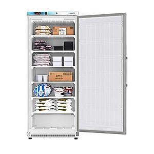 KoolMore KM-FMD20WH 21 Cu. ft. Commercial Reach-in Freezer in White Manual Defrost, Solid Door