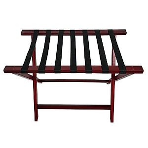 ELEdvb Luggage Rack Luggage Rack Hotel Room Foldable Solid Wood Suitcase Holder Luggage Rack Shelving Suitcase Backpack