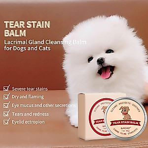 Tear Stain Remover for Dogs 1oz - Dog Tear Stain Remover for White Dogs, Pet Eye Cleaner, Dog Eye Care for Tear Stains, Dog Eye Booger Remover, Cat Tear Stain Remover, Eye Stain Remover for White Fur