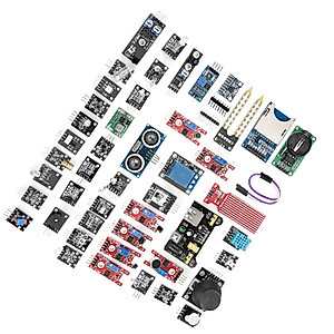 45pcs/set Sensor Modules Kit Electronic Starter Kit DIY Updated Development Sensor Board Set for Beginners