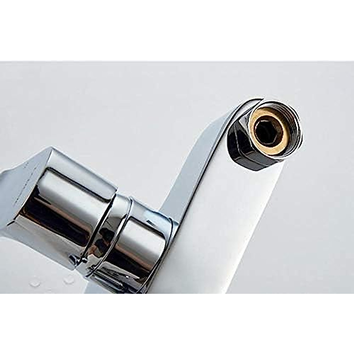 Kitchen Taps Bathtub Faucet Shower Set Chrome Plated Brass Short Outlet Pipe Bath Faucet Waterfall Bathroom Bathtub Faucet