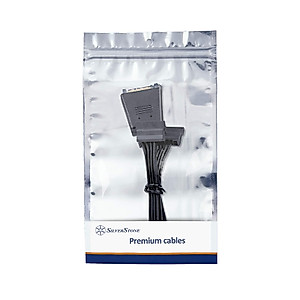 SilverStone Technology Super Flexible one-to-Three SATA Power connectors with capacitors CP06-L-USA