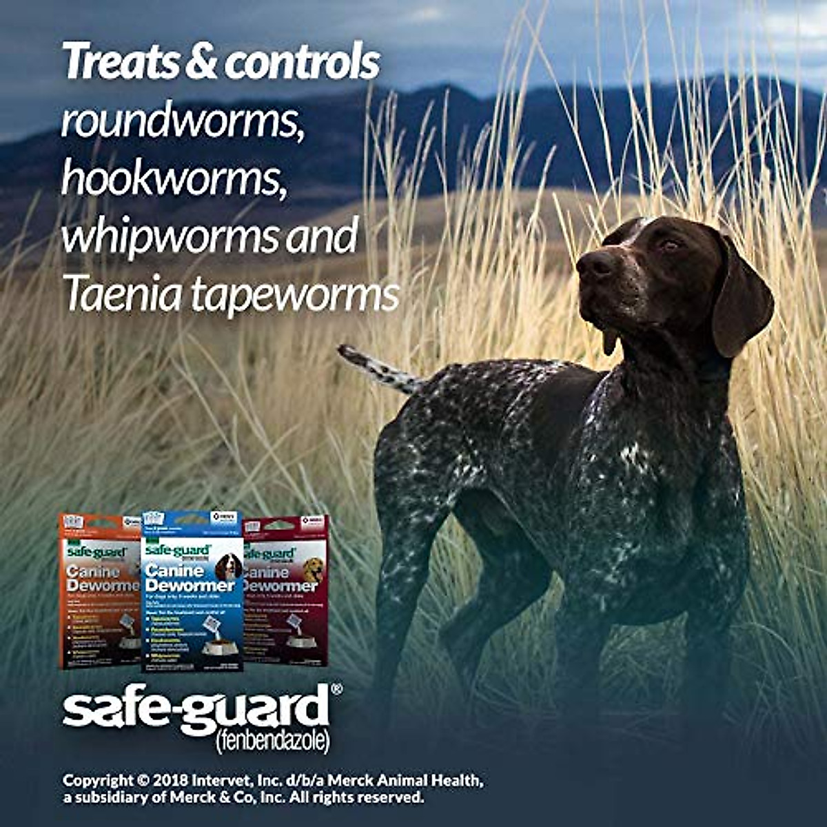 Safe-Guard (fenbendazole) Canine Dewormer for Dogs, 4gm pouch (ea. pouch treats 40lbs.)
