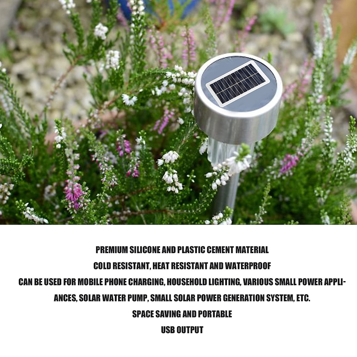 5V 2W 400mA Mini Solar Panel, USB Waterproof Solar Charger Heat Resistant Micro Solar Panels, Protable Solar Panel Kit Mini Solar Cell for Phone Appliance Household Lighting