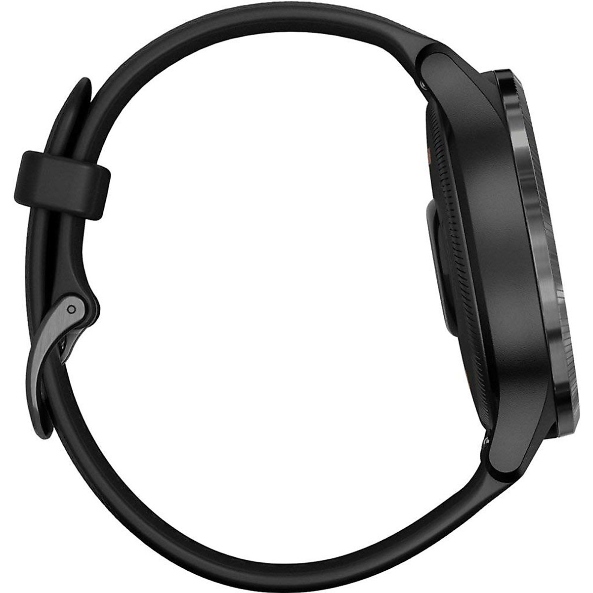 Garmin Venu GPS Smartwatch, 43mm, Lightweight, 5 ATM Waterproof, Phone-Free Music, Built-in Sports APPs, Smart Notifications, Advance Sleep Monitoring, Ghost Manta Silicon Brand (43MM, Black | Red)