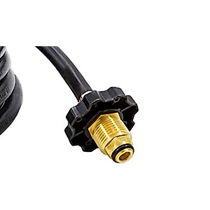 ANPTGHT Soft Nose POL Propane Gas Tank Adapter Plug with Excess Flow X 1/4 Inch Hose Barb Thread Fitting Solid Brass Propane Plug Adapter