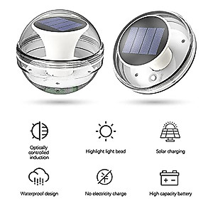 MIS1950s Floating Pool Lights, Solar Water Floating Light Outdoor Waterproof Night Light Home Garden Pool Floating Decorative Light for Swimming Pool, Beach, Garden Pond