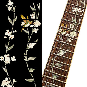 Inlay Sticker Fret Markers for Guitars - Tree of Life w/Hummingbird, FT-055TL-HM