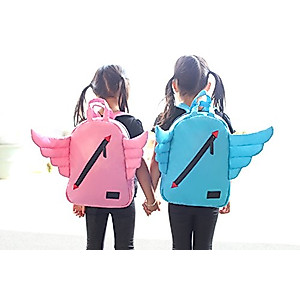 7AM Voyage Backpack - Wings Backpack for Toddler, Snack Travel Bag, Cute & Casual Little School Bag for Preschool (Blush)
