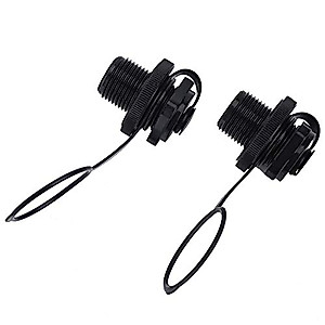 Health Gear Inflatable Boat Valve Replacement, 2pcs Air Mattress Plug Replacement Air Valve Replacement Screw Air Valve Valve for Inflatable Rubber Dinghy Raft Pool Boat