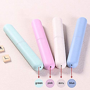 loinhgeo Portable Outdoor Travel Dustproof Toothbrush Protector Case Cover Storage Box Container Pink