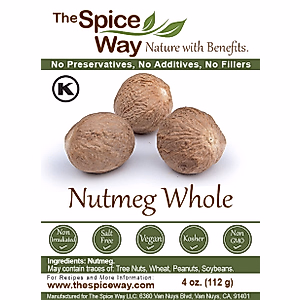 The Spice Way Nutmeg Whole - (4 oz)