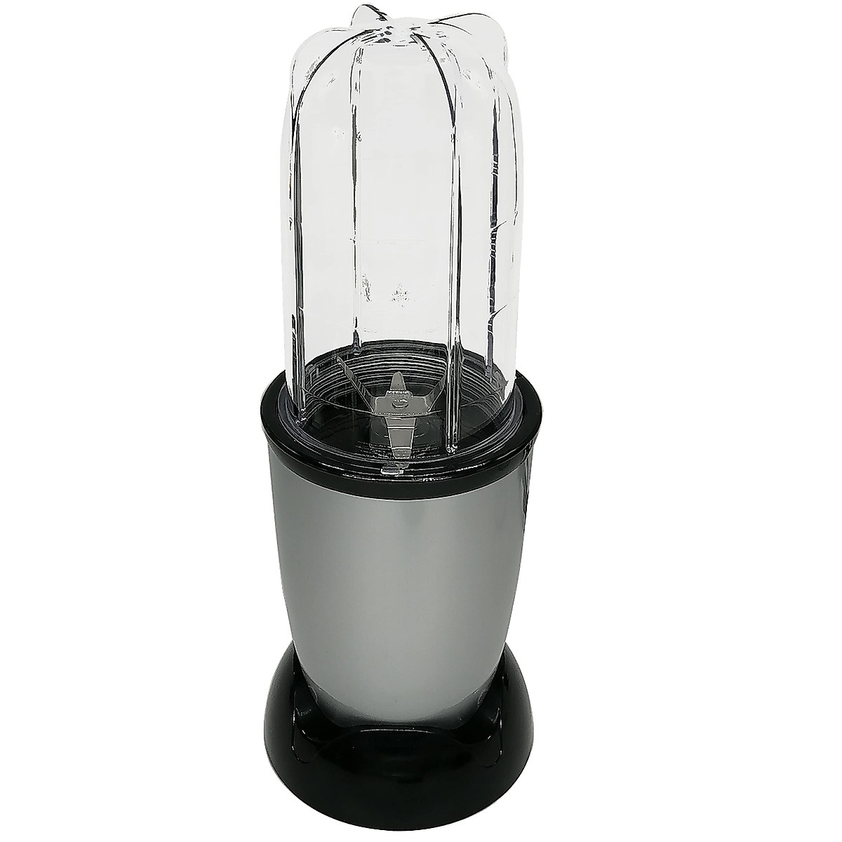 Personal Size Blender 250 Watts Power Electirc Juicer Food Processor for Shakes Smoothies Seasonings Sauces with 3 Pieces Mug (12oz/16oz/22oz)-Silver (12)