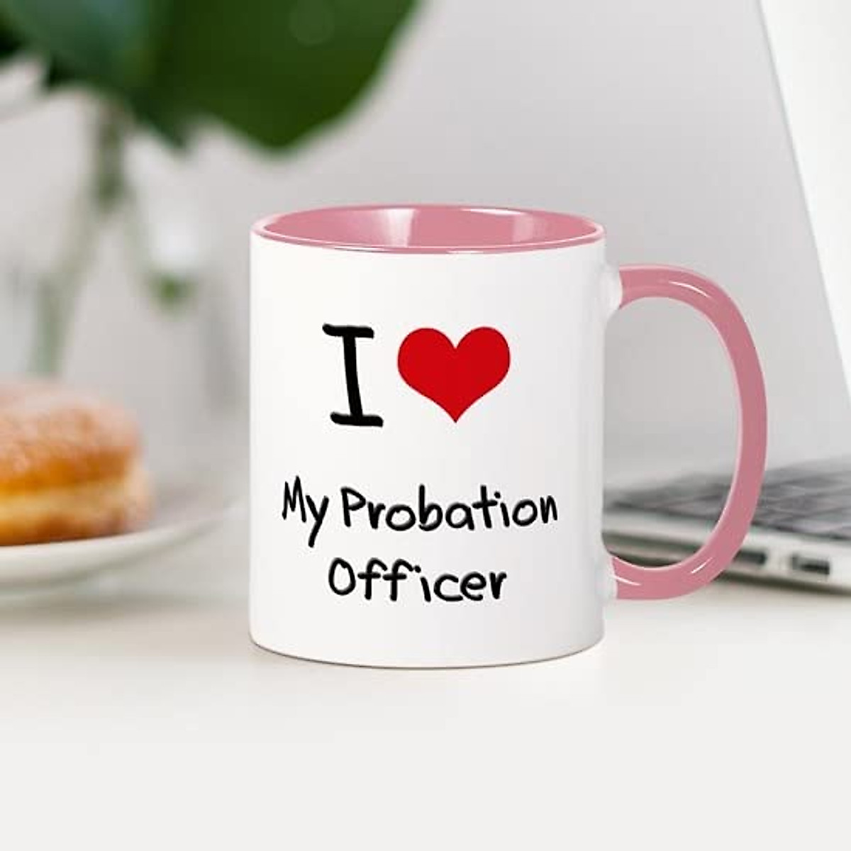 CafePress I Love My Probation Officer Mug Ceramic Coffee Mug, Tea Cup 11 oz