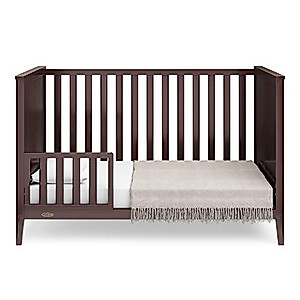 Graco Melbourne 3-in-1 Convertible Crib (Espresso) – Converts from Baby Crib to Toddler Bed and Daybed, Fits Standard Full-Size Crib Mattress, Adjustable Mattress Support Base
