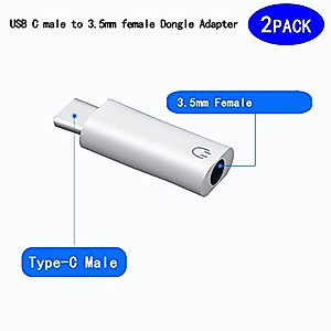 rgzhihuifz USB C to 3.5mm Audio Headphone Jack dac Adapter
