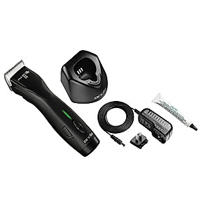 Andis Pulse Zr II 5-Speed Detachable Blade Clipper, Cordless, Removable Lithium Ion Battery - Black, dogs