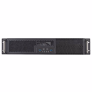 SilverStone Technology RM23-502-MINI 2U Dual 5.25'' Drive Bay Micro-ATX rackmount Server Chassis, SST-RM23-502-MINI