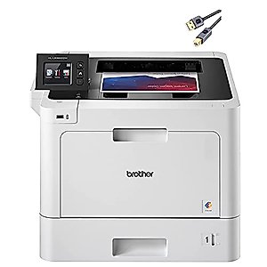 Brother L-8360CDW Series Business Color Laser Printer | Wireless | Mobile Printing | Auto 2-Sided Printing | Print Up to 33 ppm | Up to 250 Sheets Paper Input | 2.7" Color Touchscreen + Printer Cable