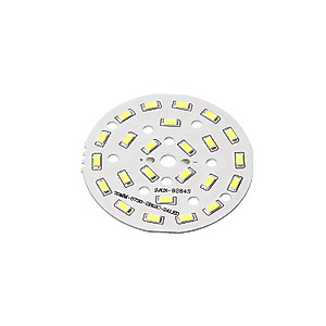 Bettomshin LED Chip Bulb, 300mA 12W Super Bright High Power 36-42V 6500K 5730 Aluminum LED Bulb 70mm Dia for Floodlight Lamp