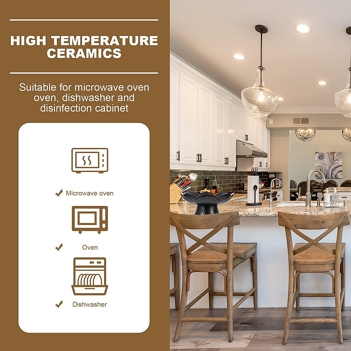 DOITOOL Fruit Tray Ceramic Footed Fruit Bowl: Lotus Shaped Snacks Plate Decorative Dessert Cake Serving Bowl Appetizers Platter Tray for Home Party Kitchen Ceramic Fruit Bowl