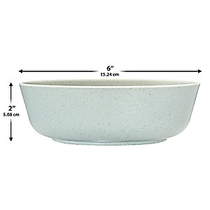 Bamboo Bowls - Set of 6-18 oz Bamboo Dishes for Kids & Adults - Dishwasher Safe Eco Friendly Baby Bowls for Self Feeding, Toddler Bowls for Snack, BPA Free Bowls for Kids Cereal, Camping Dinnerware