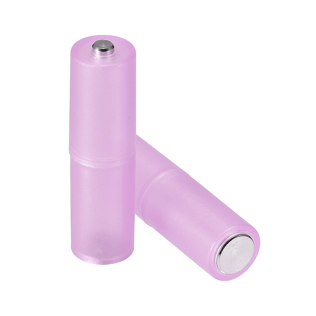 uxcell AAA to AA Battery Adapter Battery Converter Cases Holder Shell with Metal Contacts on Two Bottom Purple 4 Pcs