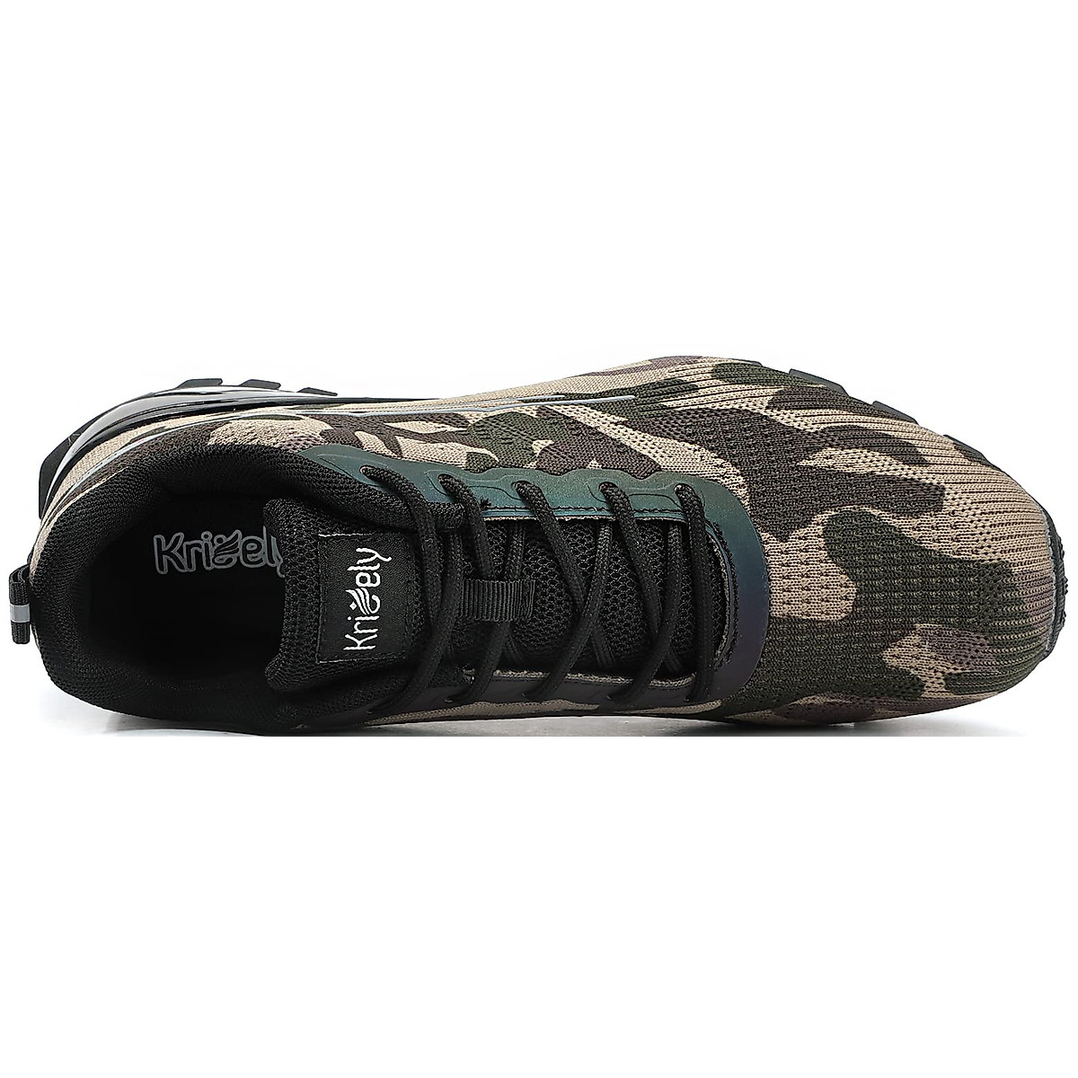 ikunka Men'S Fashion Sneakers Lightweight Breathable Walking Shoes Tennis Cross Training Shoe Non Slip Trail Running Shoes（Camo 11.5）