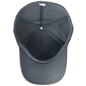 Under Armour Men's Iso-Chill Armourvent Fitted Baseball Cap , Pitch Gray (012)/Black , Large/X-Large