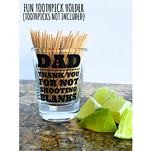 GO FROZEN Dad Shot Glass-Thanks for Not Shooting Blanks-Gifts for Dad Who Drink