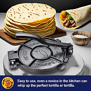 Vivicreate Tortilla Press,Tortilla Maker, Dough Press,Flour Tortilla press, Rotis Press, Quesadilla,Tortilla Makers (10 inch)