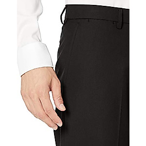 Amazon Essentials Men's Classic-Fit Wrinkle-Resistant Stretch Dress Pant, Black, 36W x 28L
