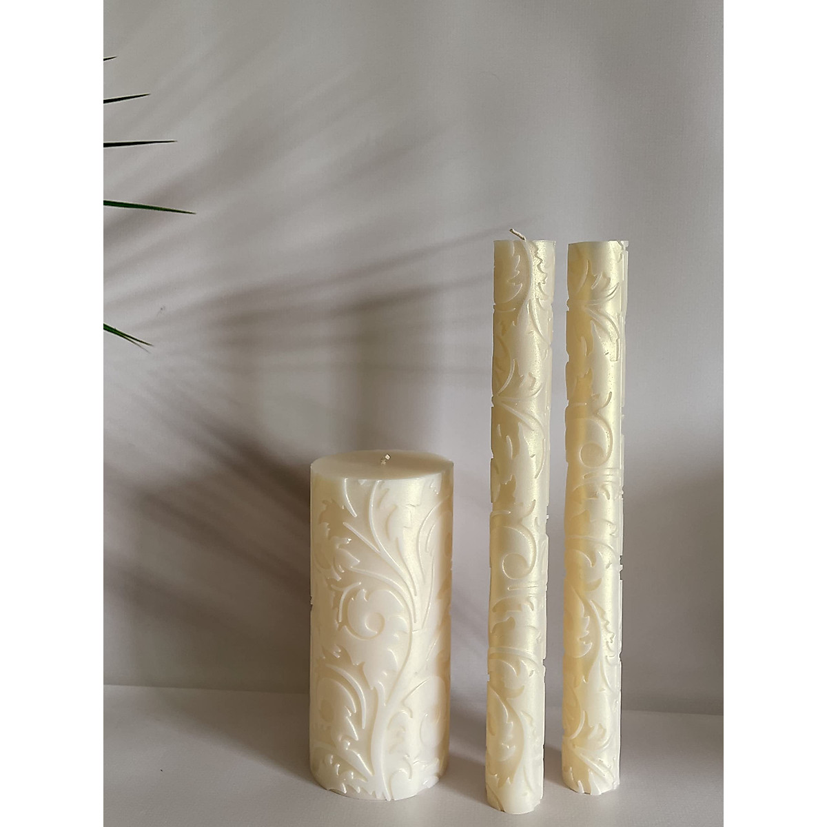 Magik Life Unity Candle Set for Wedding - Wedding Unity Set for Reception and Ceremony - Candle Sets - 6 Inch Pillar and 2 * 10 Inch Tapers