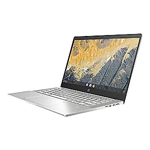 HP Newest 14-inch Chromebook, Intel Quad-Core Pentium Silver N5000 Processor Up to 2.70Ghz, 4GB Memory, 64GB SSD Storage, Webcam, WiFi, Bluetooth, Chrome OS (Renewed)