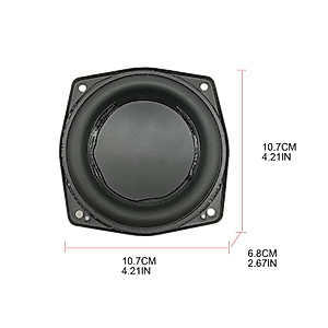 Lerpwige 4 Inch 40W Round Subwoofer Speaker Woofer Power Bass Home Theater 2.1 Subwoofer Unit Louspeakers DIY 1PC Subwoofer Speaker