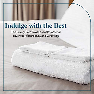 JMR 12 Pack Cotton Bath Towels 20x40-Hotel Multi-Purpose Towels for Commercial and Home Use-Soft, Lightweight, Absorbent, and Quick Drying Bath Towels for Pool, Gym, or Spa (White,20x40-12 Pcs)