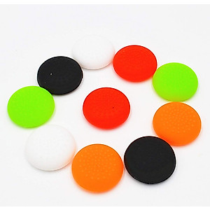 30PCS Joystick Thumb Stick Grips Cap Gamepad Replacement Parts Colorful Rubber Cover Compatibled For PS3 / PS4 / Xbox 360 / Xbox One Analog Controllers