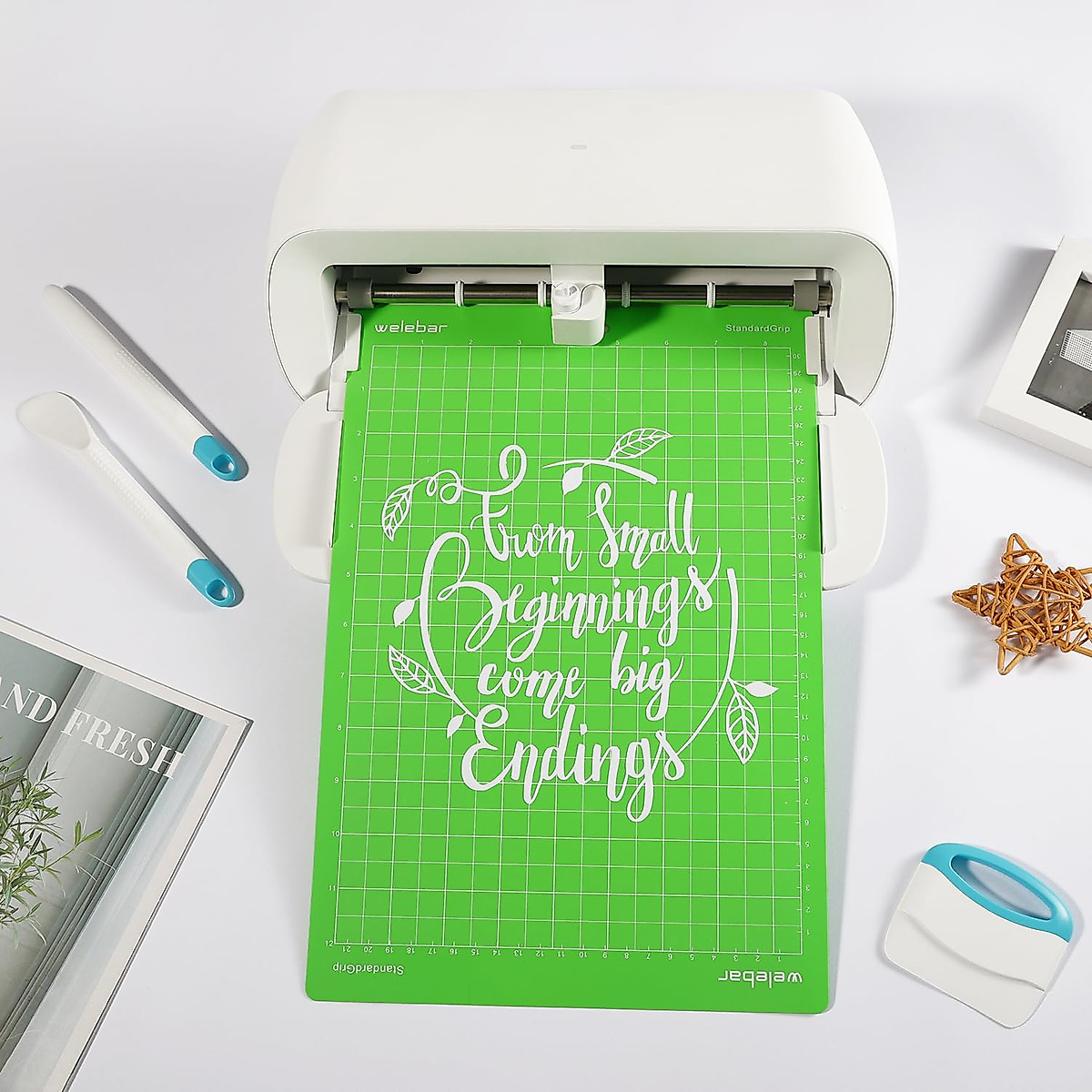 Welebar 8.5"x12" Cutting Mats for Cricut Joy Xtra, 3 Pack Standard Adhesive Non-Slip Cut Mat for Sewing Quilting Crafts