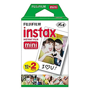 Fujifilm INSTAX Mini Instant Film 2 Pack = 20 Sheets (White) for Fujifilm Mini 8 & Mini 9 Cameras, Model:4332059078