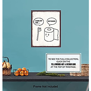 Rustic Bathroom Decor Funny Bathroom Decor - Bathroom Wall Art - Bathroom Pictures - Bath Wall Decor - Restroom Sign - Bathroom Sign - Bathroom Wall Decor - Cute Bathroom Accessories - Powder Room Art