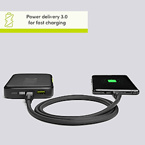 InfinityLab InstantGo 10000 - 10000mAh Wireless Power Bank- Black