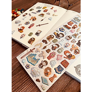 Conquest Journals Harry Potter Puffy Sticker Collection (Watercolor)